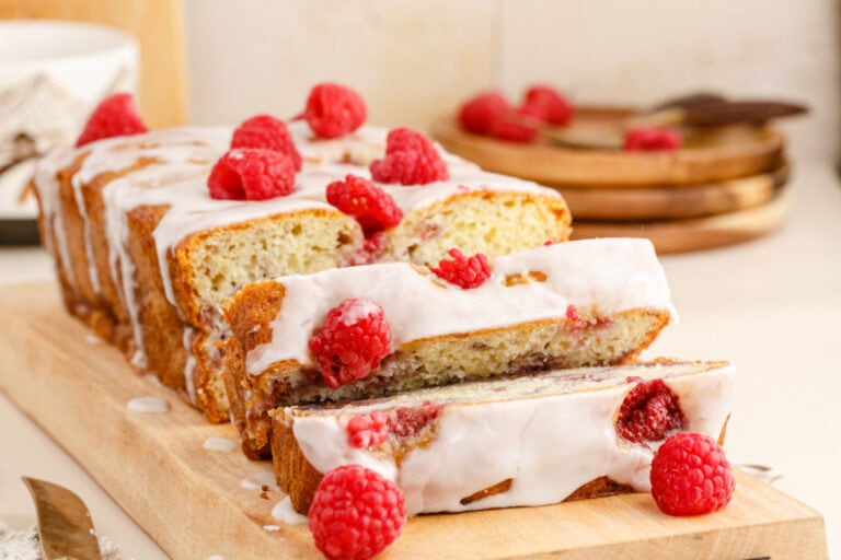 Best Ever Lemon Raspberry Loaf Cake - Kitchen Divas