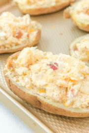 Awesome Cheesy Twice Baked Potato Boats - Kitchen Divas