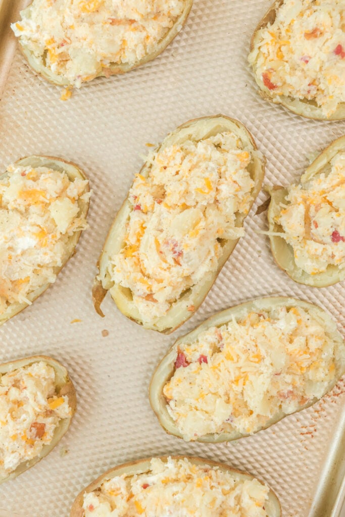 Awesome Cheesy Twice Baked Potato Boats - Kitchen Divas
