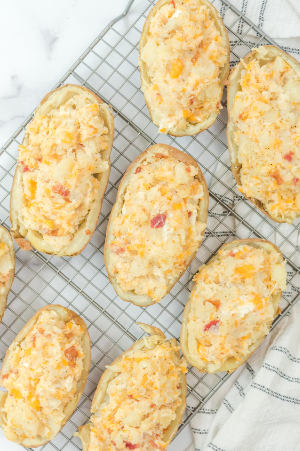 Awesome Cheesy Twice Baked Potato Boats - Kitchen Divas