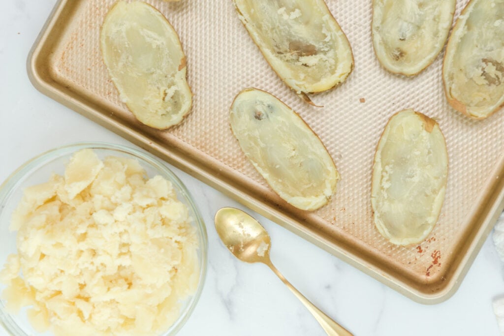 Awesome Cheesy Twice Baked Potato Boats - Kitchen Divas