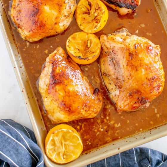 Molasses Glazed Chicken Thighs - Kitchen Divas