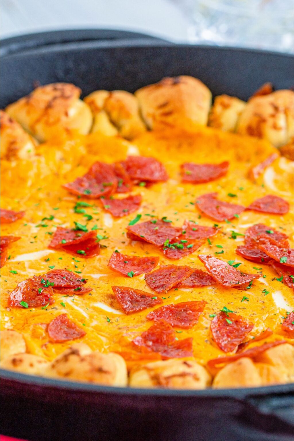 Cheesy Pepperoni Pizza Dip - Kitchen Divas