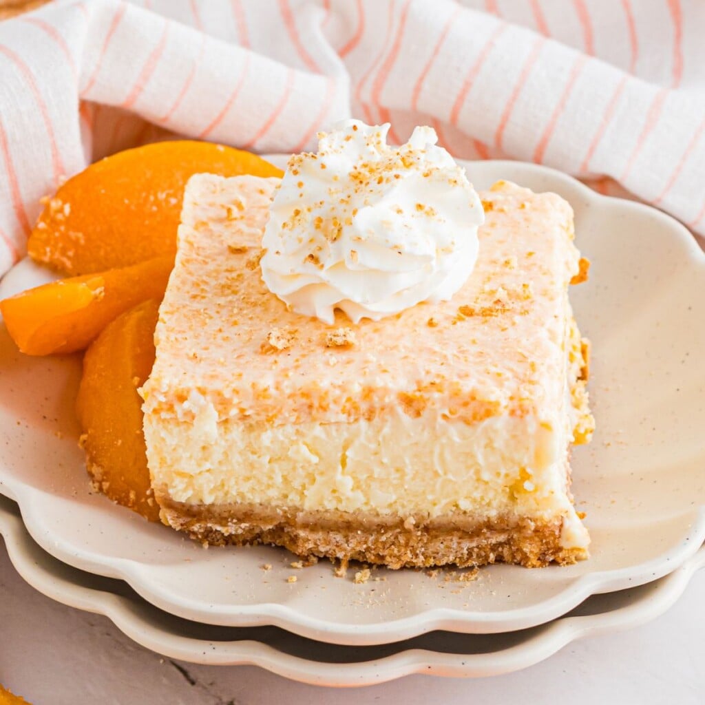 Easy Creamy Peach Squares - Kitchen Divas