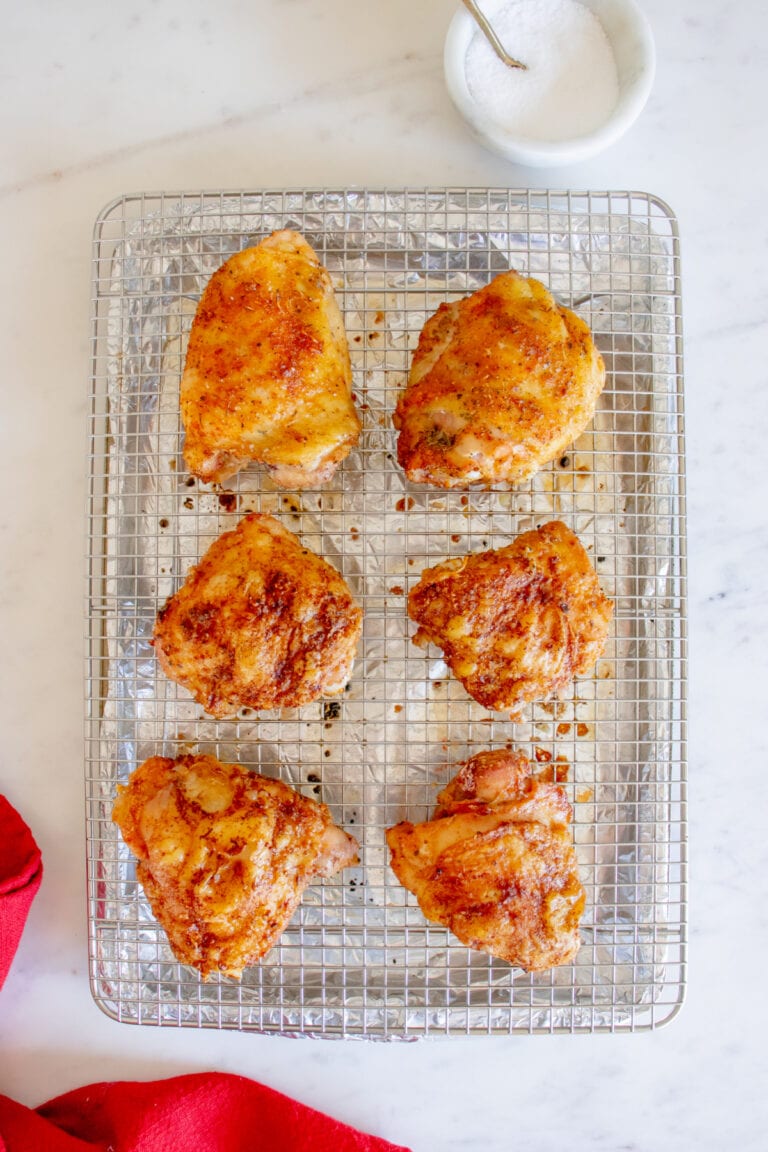 Crispy Baked Chicken Thighs - Kitchen Divas