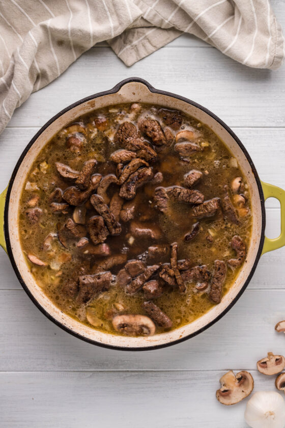 Creamy Beef and Mushroom Stroganoff - Kitchen Divas