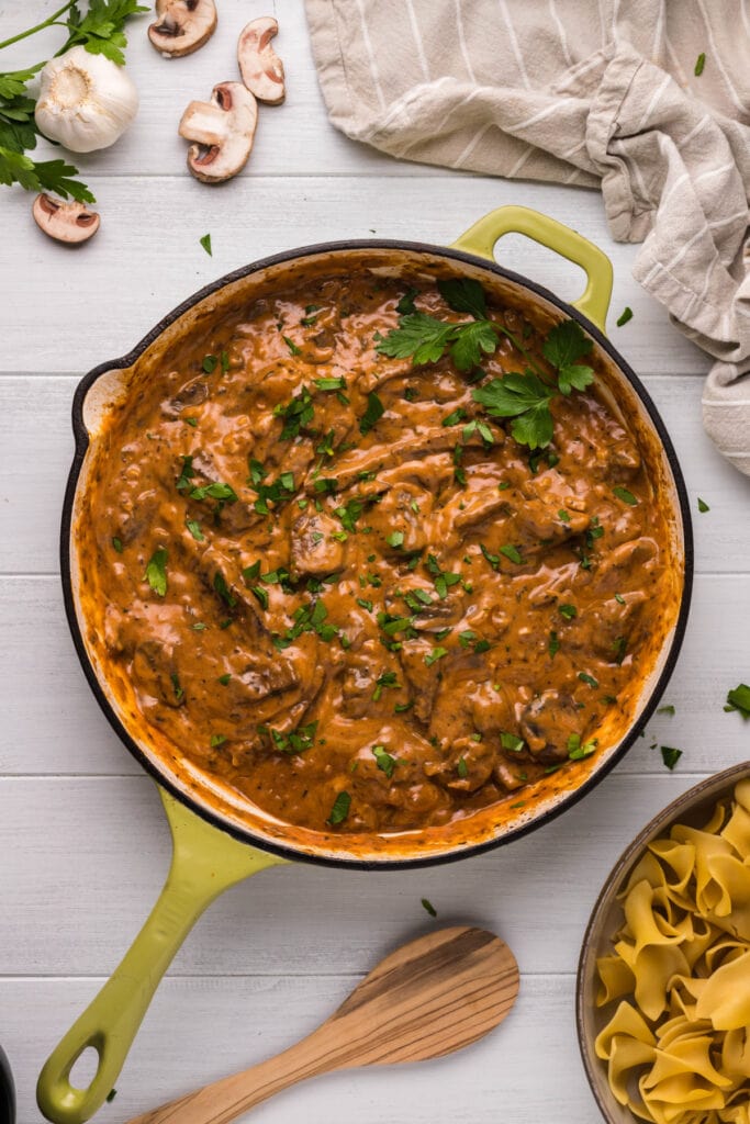 Creamy Beef and Mushroom Stroganoff - Kitchen Divas