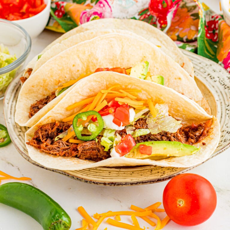 Slow Cooker Beef Tacos - Kitchen Divas