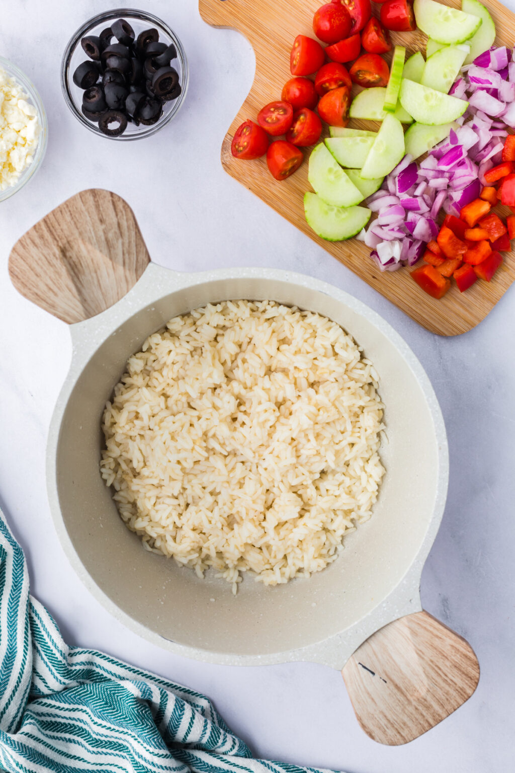 Mediterranean Rice Salad - Kitchen Divas