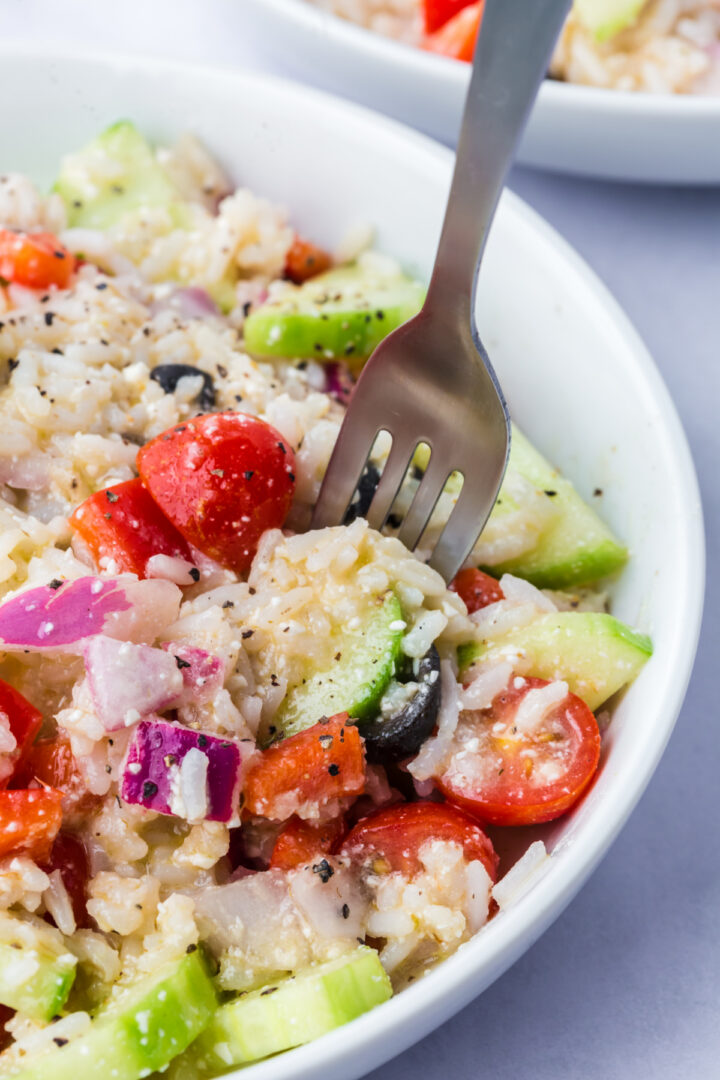 Mediterranean Rice Salad - Kitchen Divas