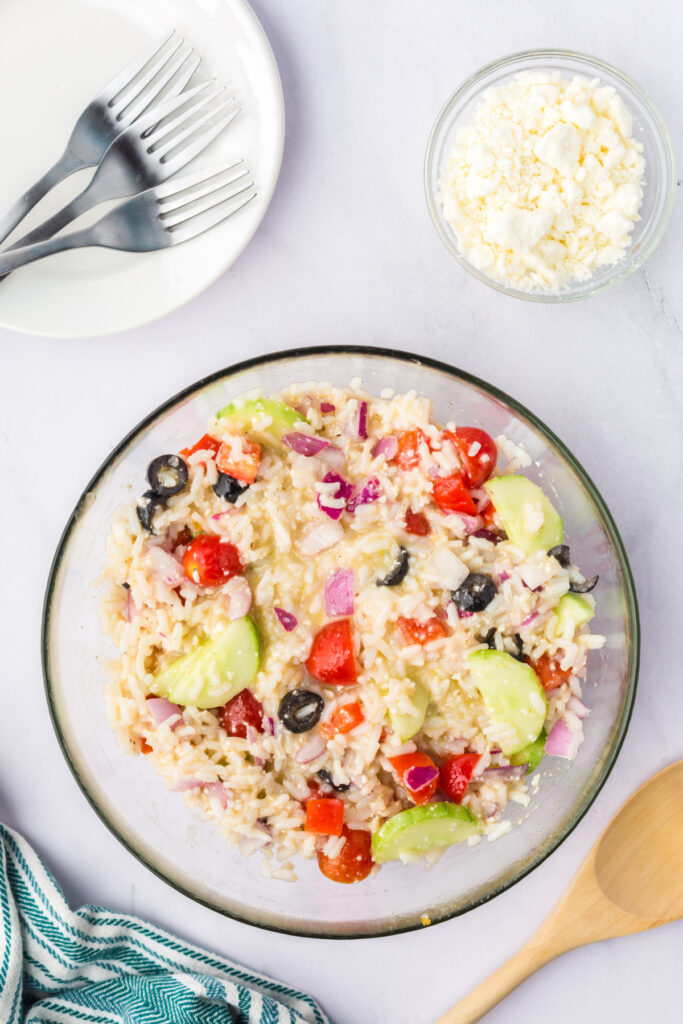 Mediterranean Rice Salad - Kitchen Divas
