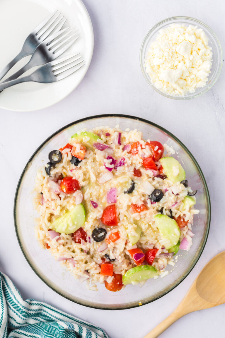 Mediterranean Rice Salad - Kitchen Divas
