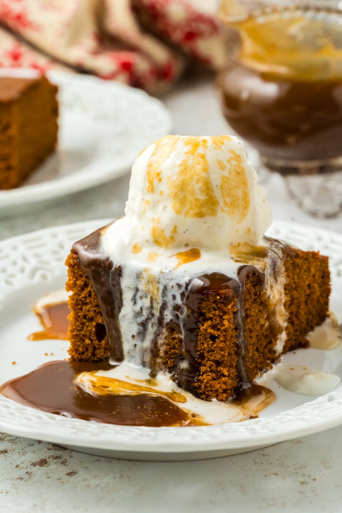 Gingerbread Cake with Caramel Sauce - Kitchen Divas