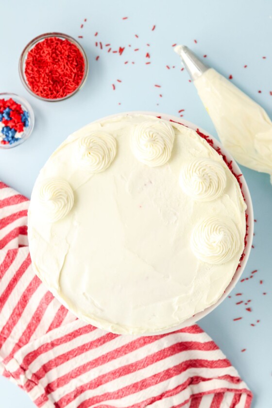 Red, White, and Blue Cake - Kitchen Divas