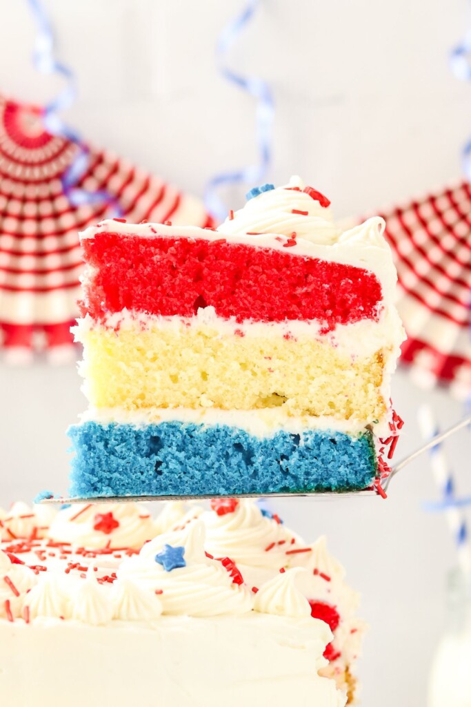 Red, White, and Blue Cake - Kitchen Divas