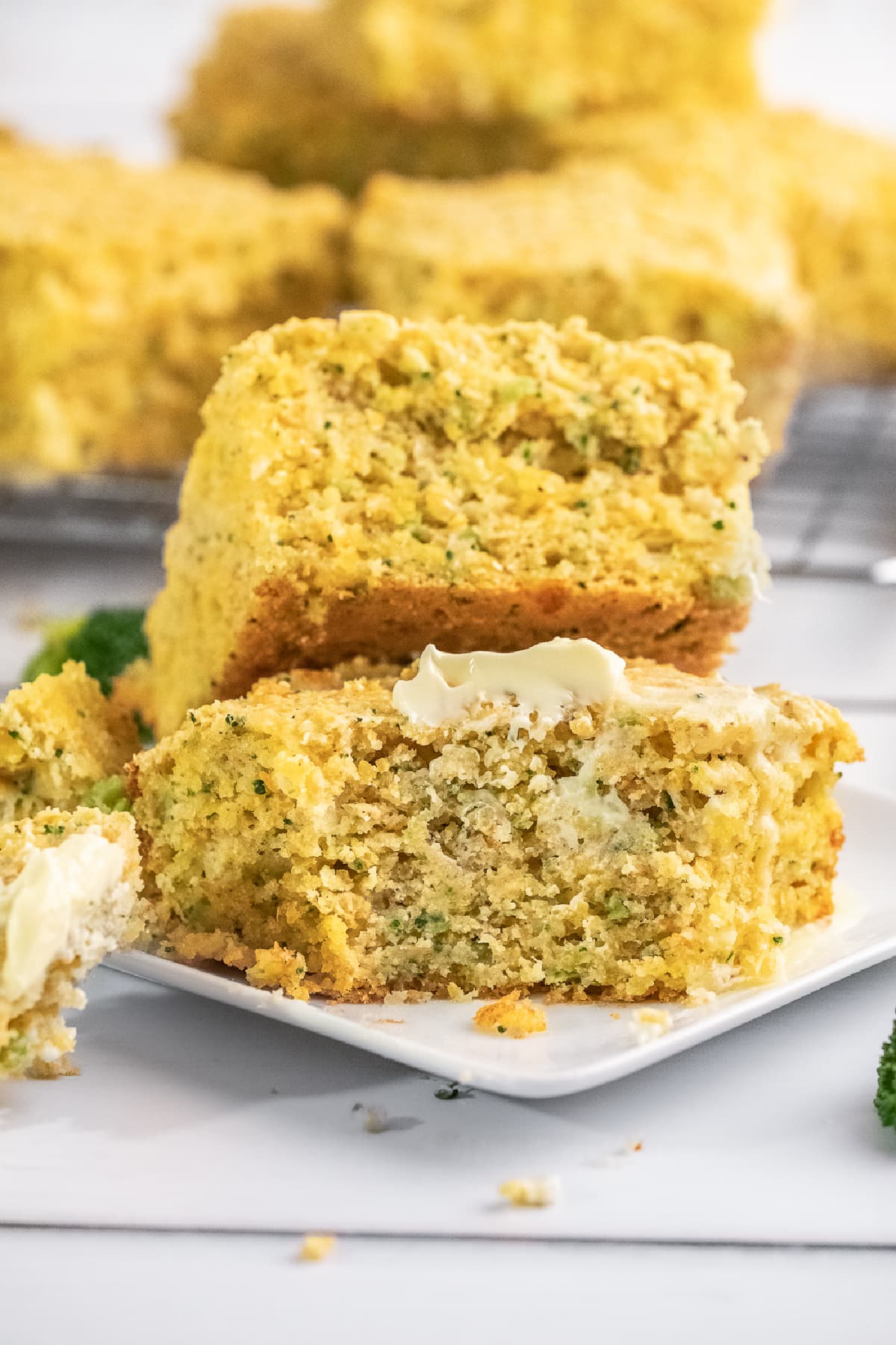 Broccoli Cornbread with Cheese - Kitchen Divas