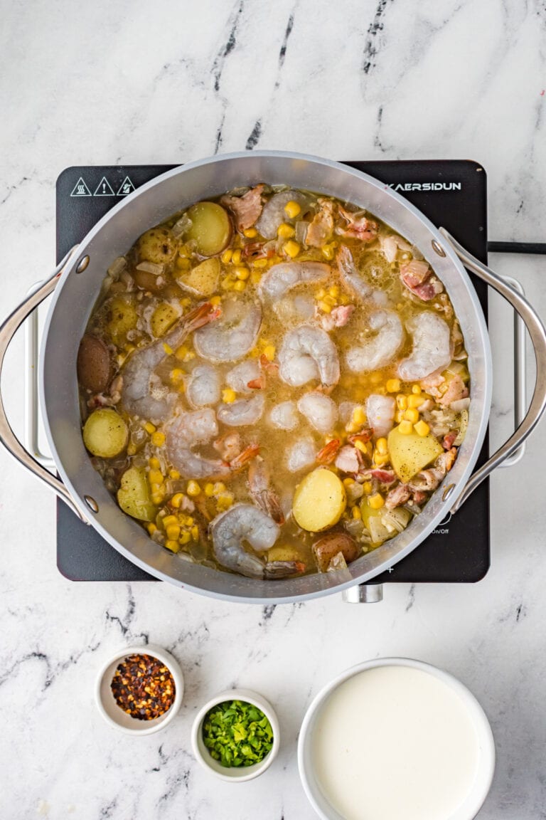 Shrimp Potato Corn Chowder - Kitchen Divas