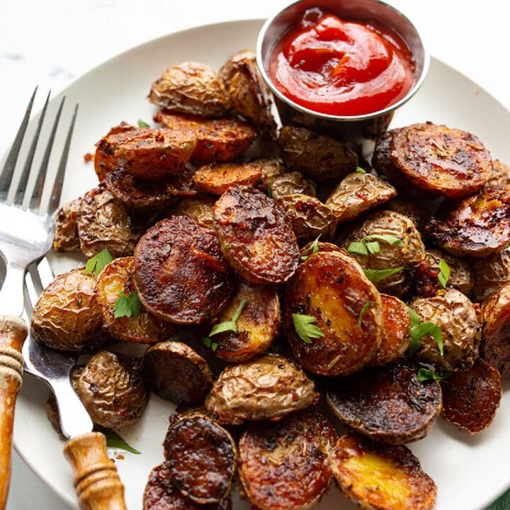 Baked Parmesan Potato Halves - Kitchen Divas