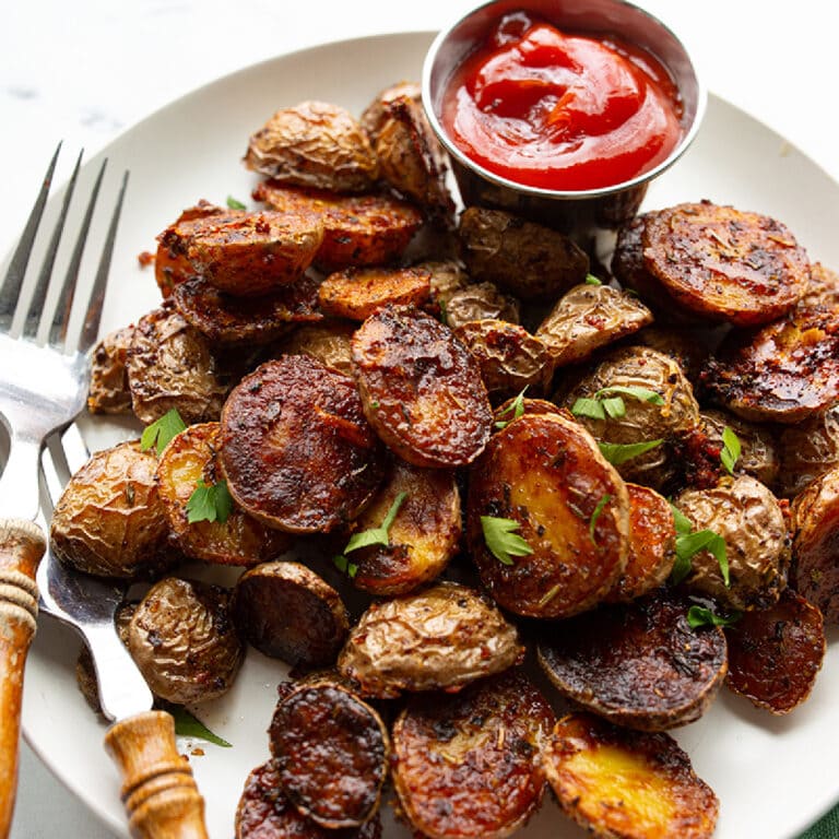 Baked Parmesan Potato Halves - Kitchen Divas