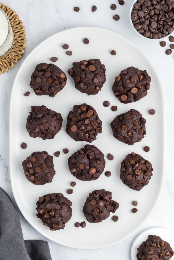The Best Double Chocolate Chip Cookies - Kitchen Divas
