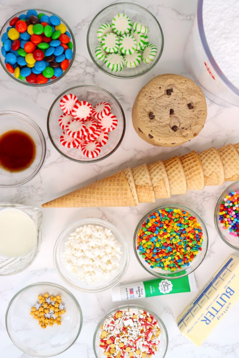 Sugar Cone Christmas Trees - Kitchen Divas