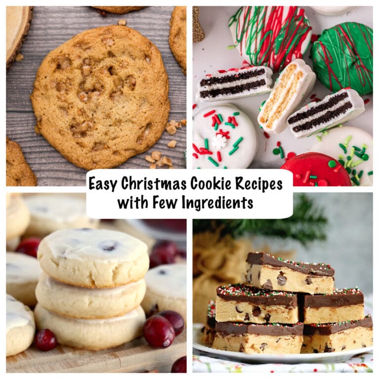Easy Christmas Cookie Recipes with Few Ingredients - Kitchen Divas
