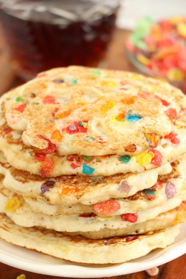 Fruity Pebbles Pancakes - Kitchen Divas