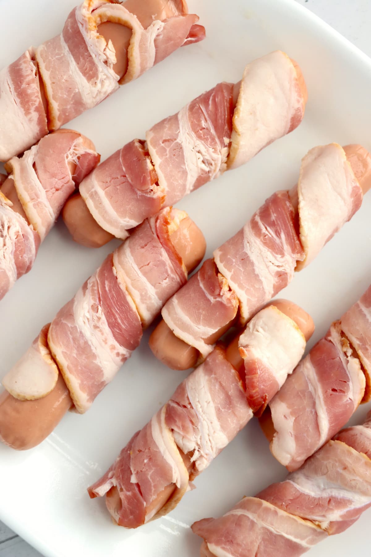 Air Fryer Bacon Wrapped Hot Dogs - Kitchen Divas