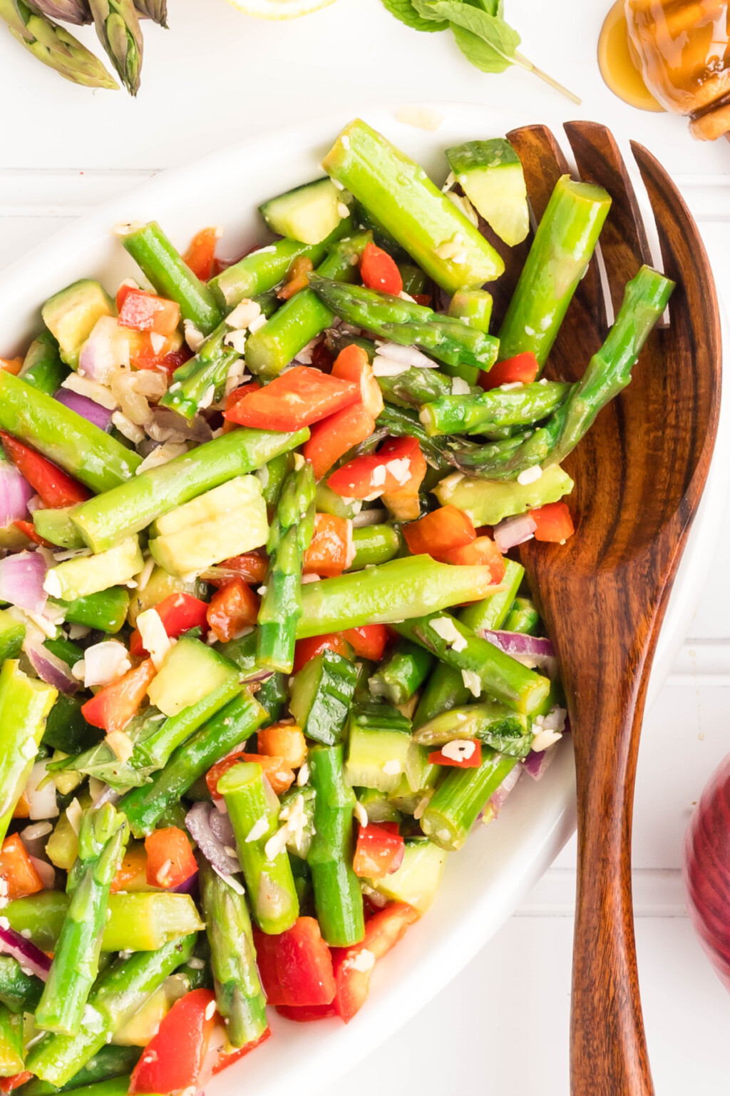 Easy Cold Asparagus Salad - Kitchen Divas