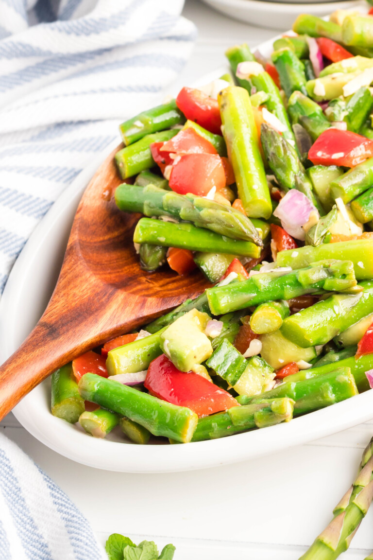 Easy Cold Asparagus Salad - Kitchen Divas
