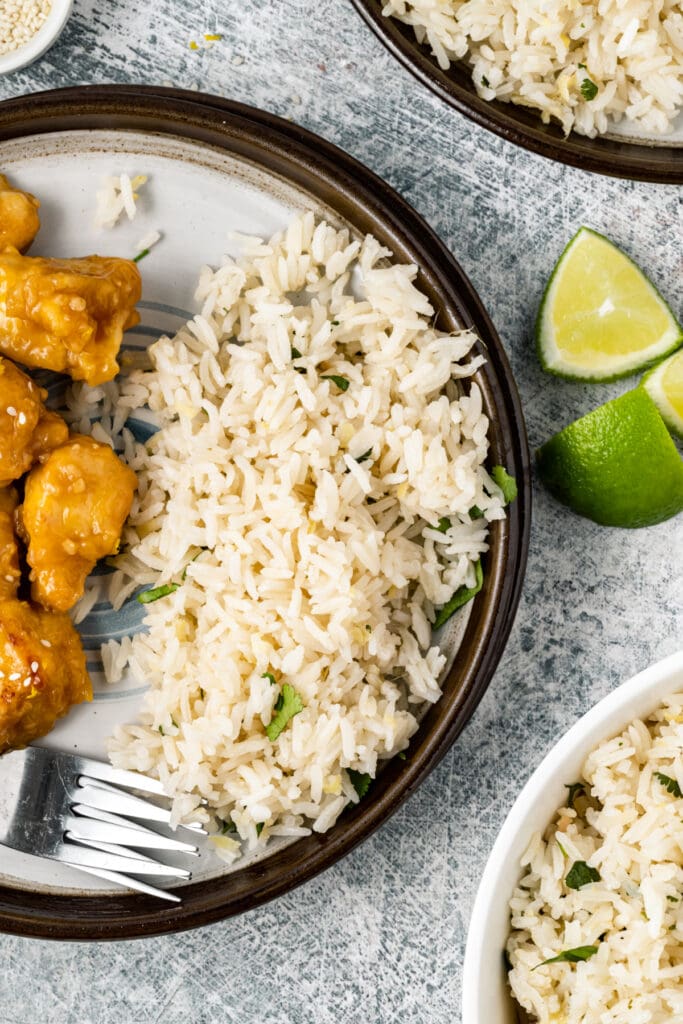 Easy Coconut Ginger Rice - Kitchen Divas
