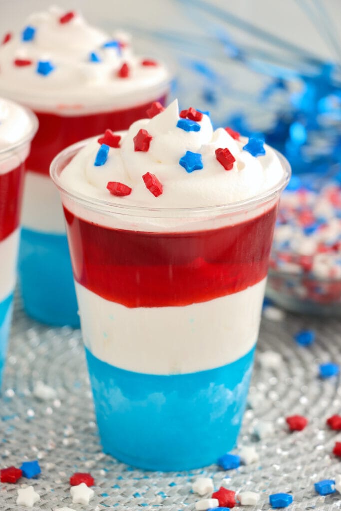 Red White and Blue Jello Cups - Kitchen Divas