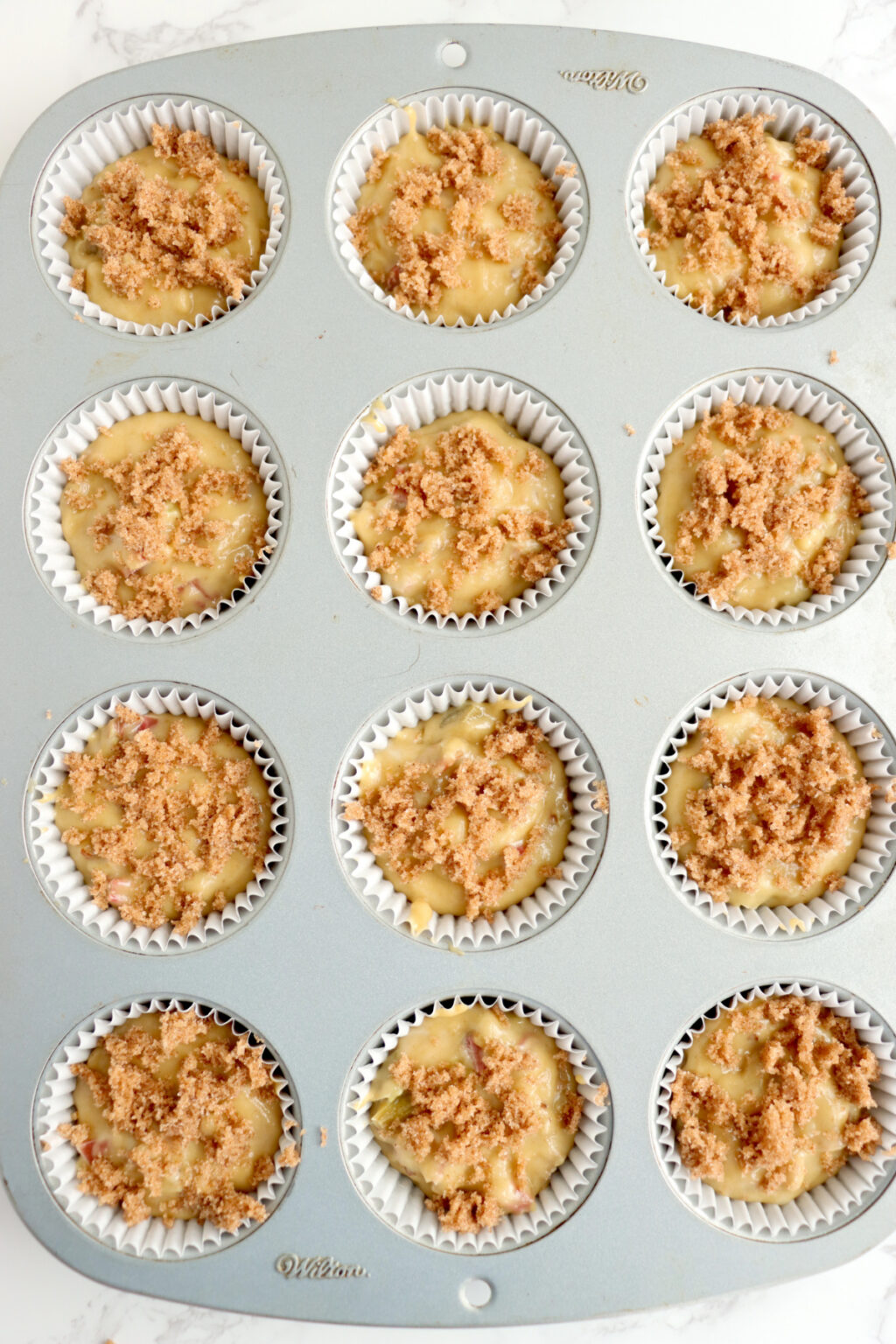 Rhubarb Muffins with Cinnamon Sugar Topping - Kitchen Divas