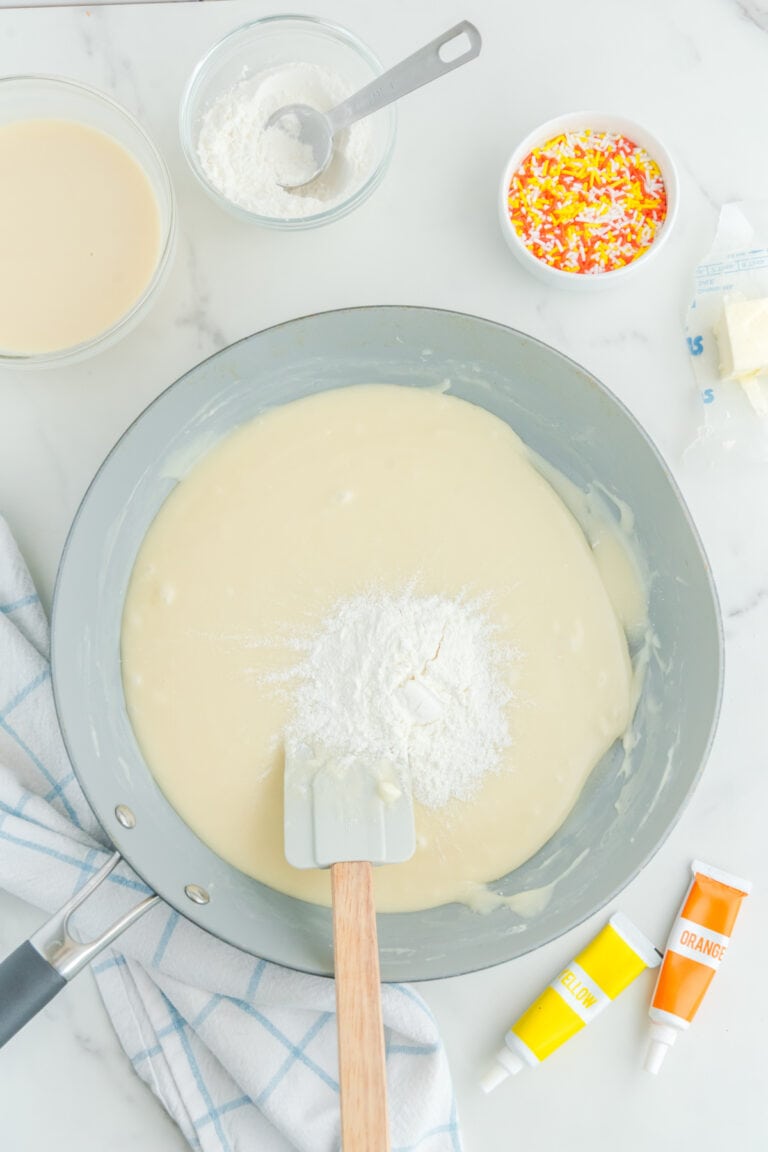 Halloween Candy Corn Fudge - Kitchen Divas