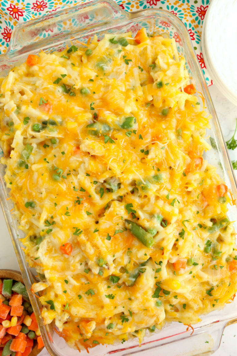 Chicken Hash Brown Casserole - Kitchen Divas