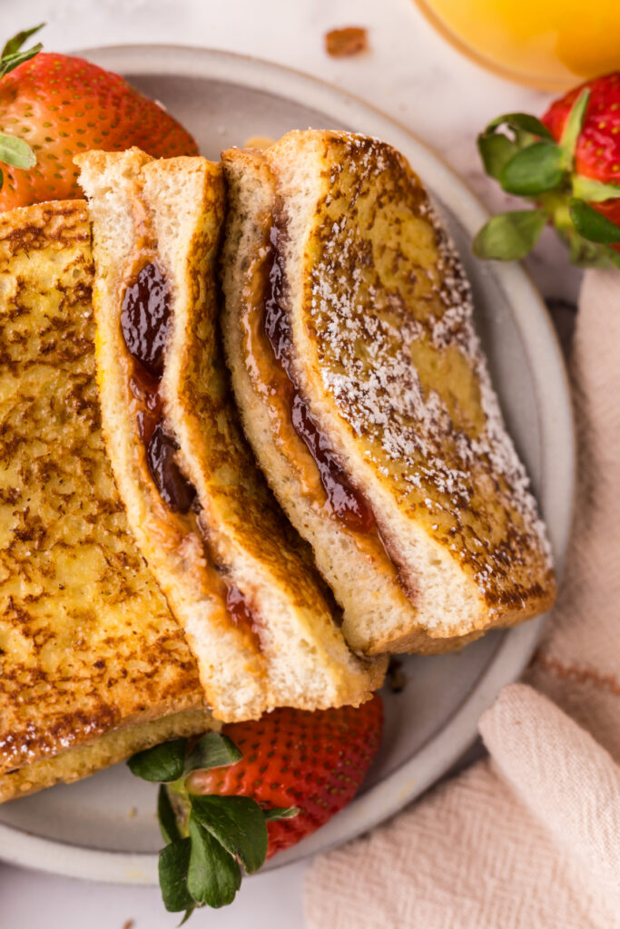 Peanut Butter and Jelly French Toast - Kitchen Divas