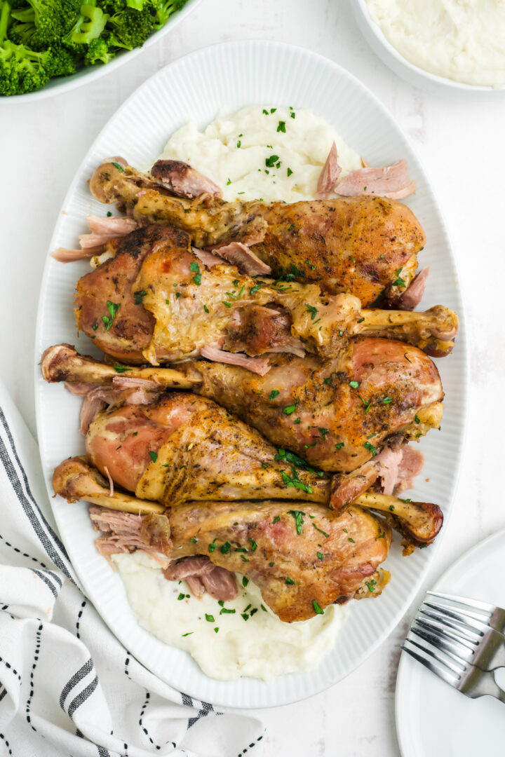 Slow Cooker Turkey Legs - Kitchen Divas