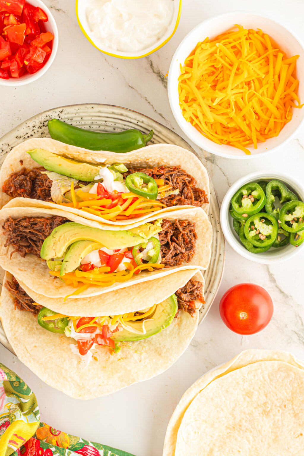 Slow Cooker Beef Tacos - Kitchen Divas