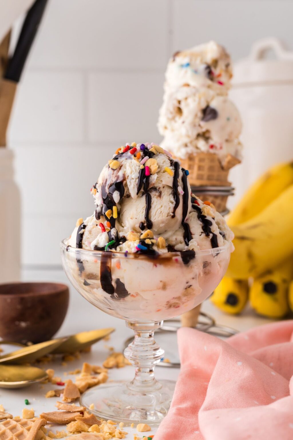Banana Split Ice Cream - Kitchen Divas