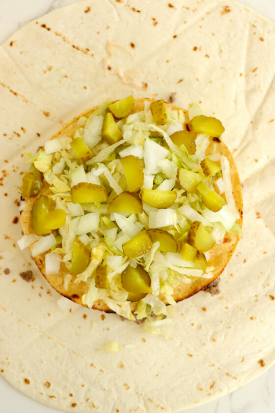 Big Mac Crunch Wrap - Kitchen Divas
