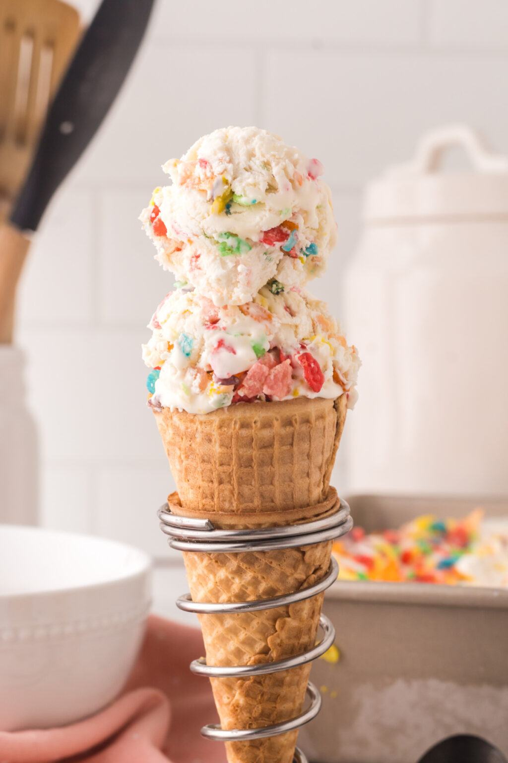 Fruity Pebbles Ice Cream - Kitchen Divas