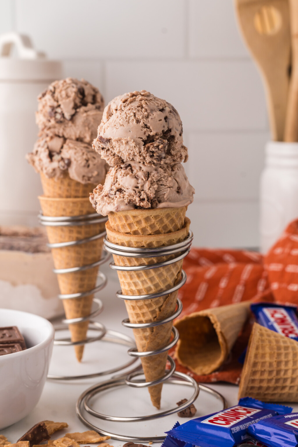 Chocolate Crunch Ice Cream - Kitchen Divas