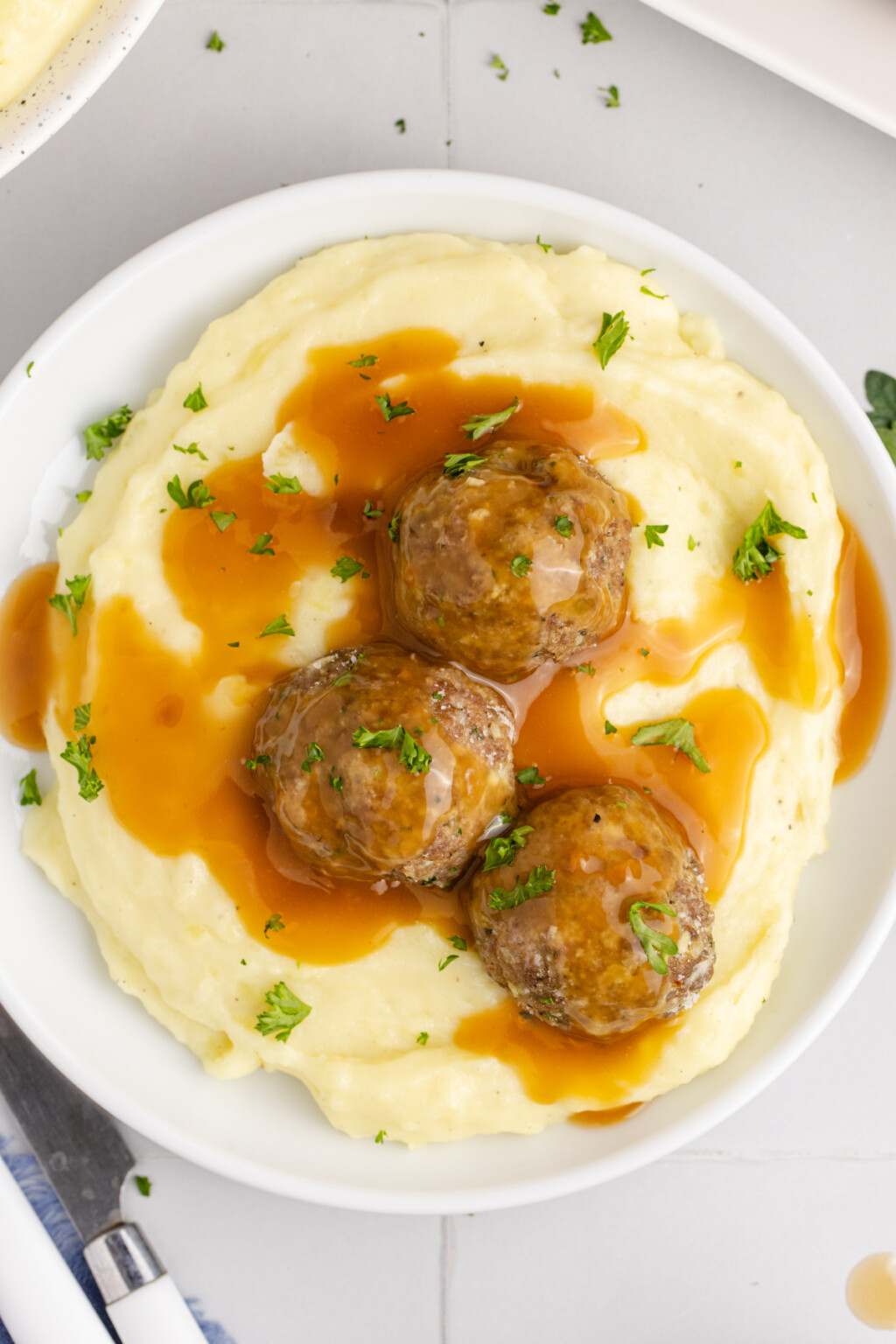 Meatballs and Mashed Potatoes - Kitchen Divas