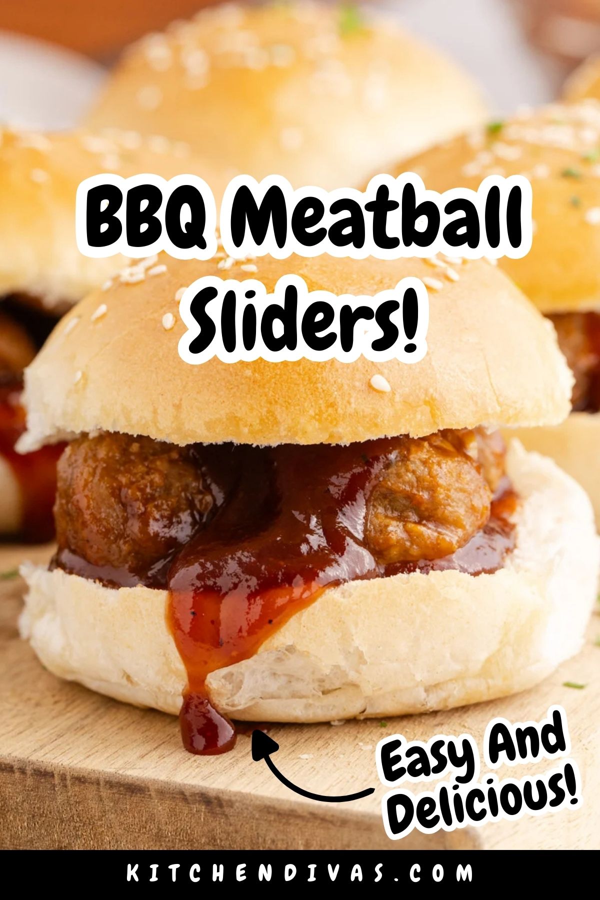 BBQ Meatball Sliders - Kitchen Divas