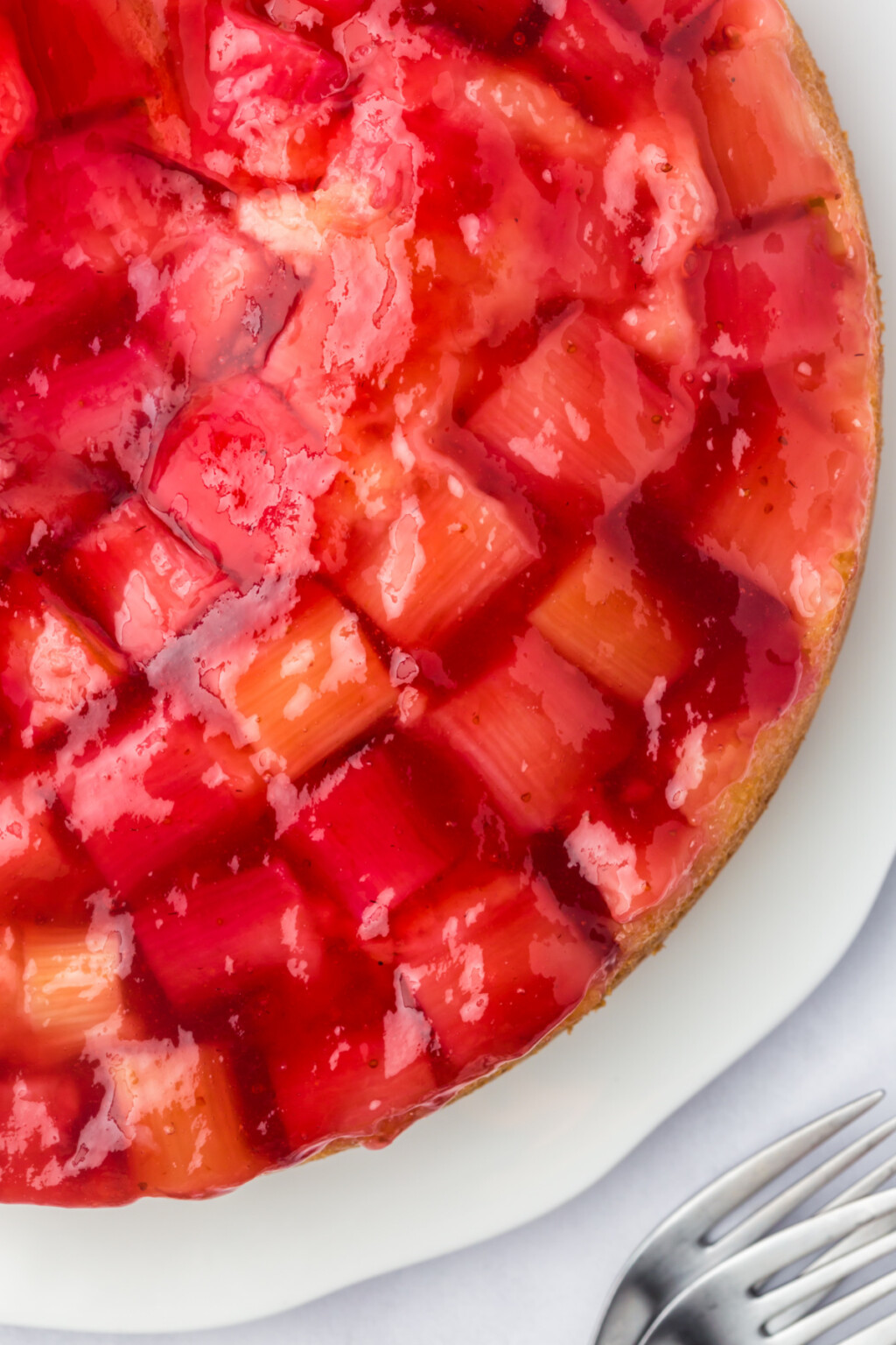 Rhubarb Upside Down Cake - Kitchen Divas