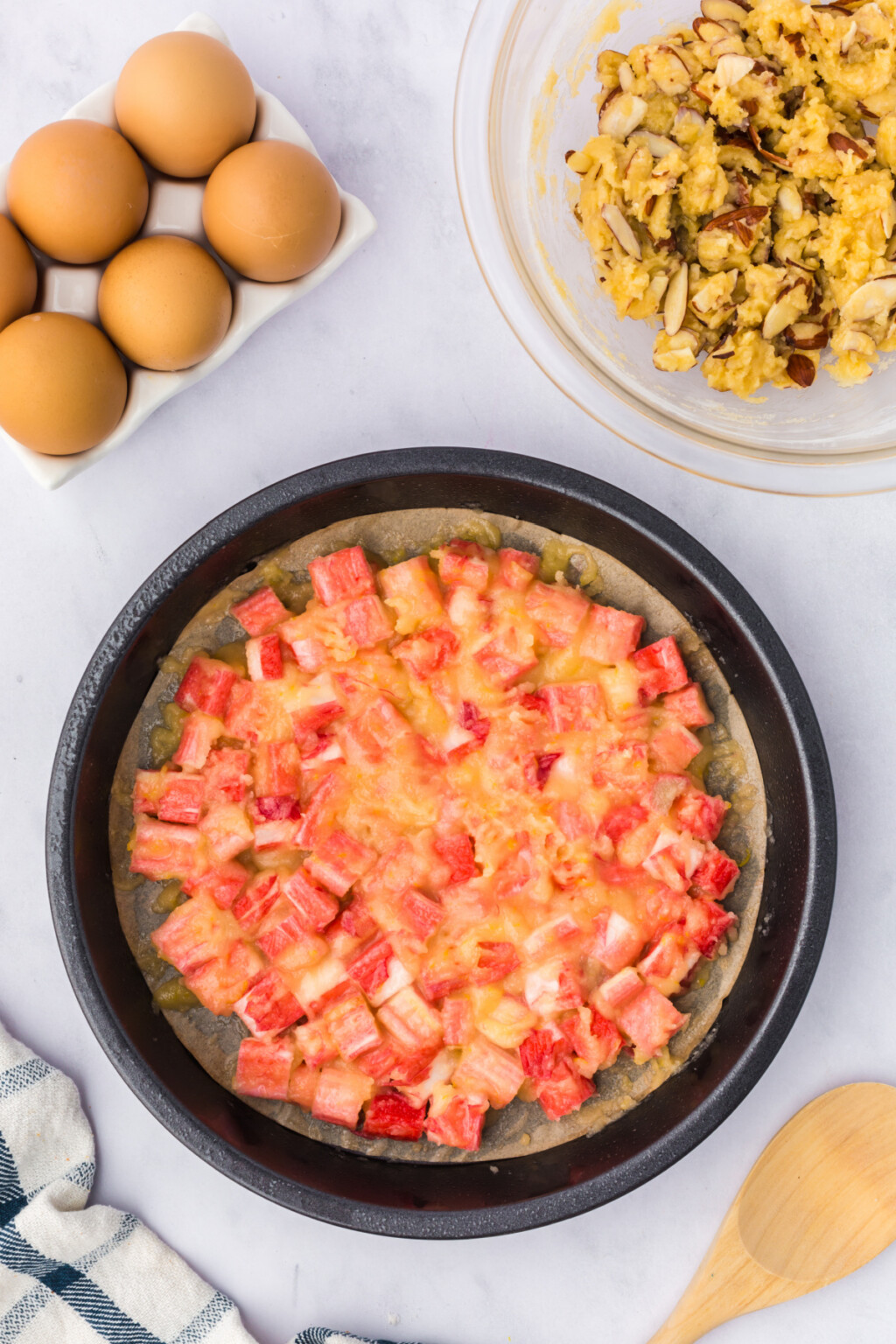 Rhubarb Upside Down Cake - Kitchen Divas