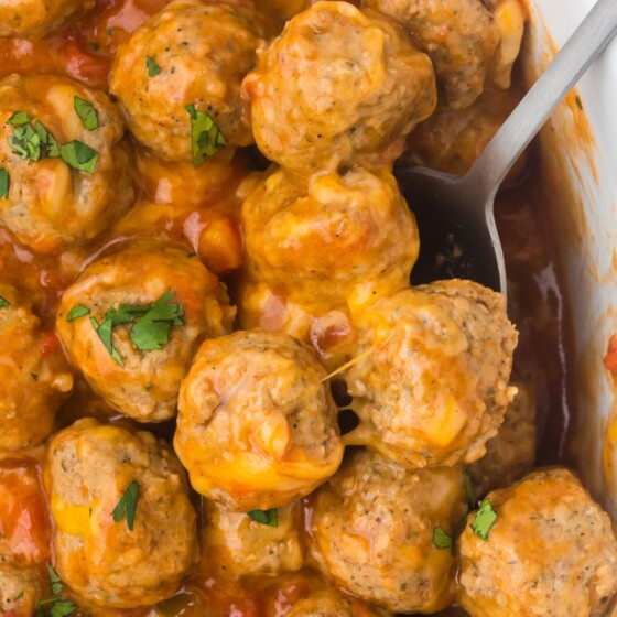 Enchilada Meatballs - Kitchen Divas