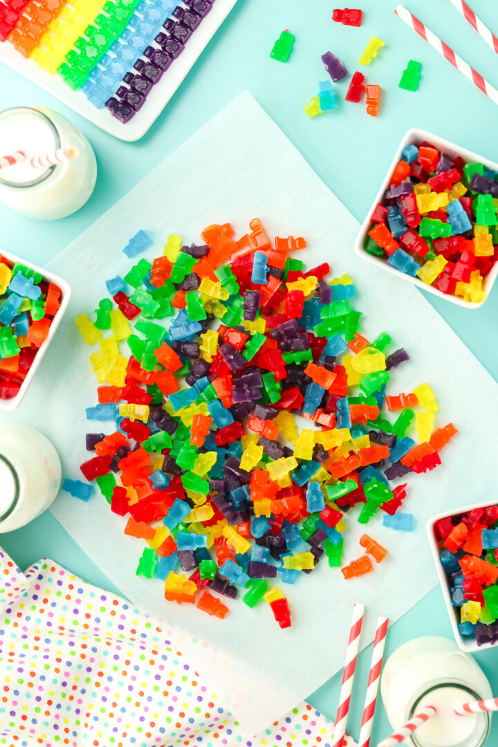 Easy to Make Gummy Bears with Jello - Kitchen Divas