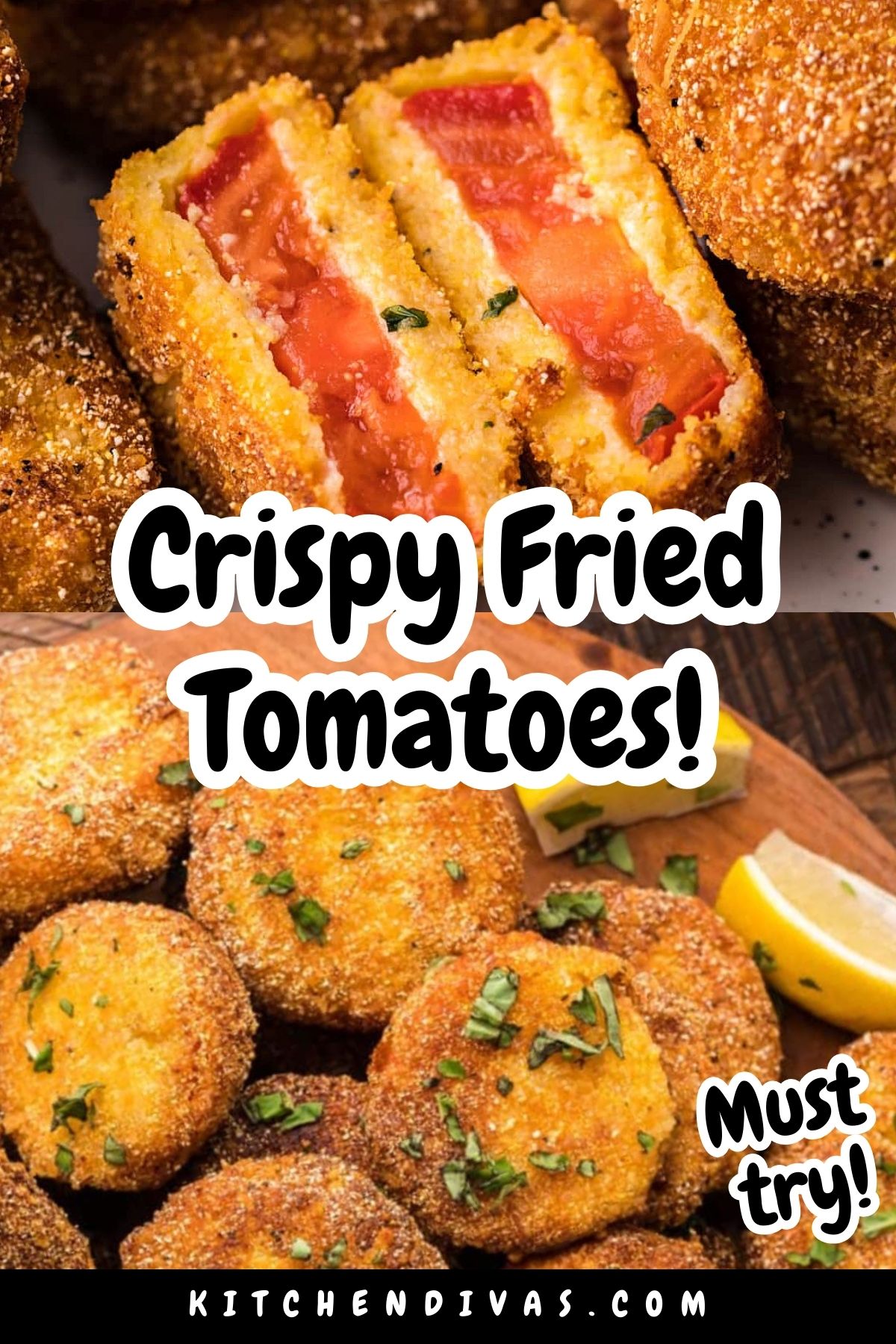 Crispy Fried Tomatoes - Kitchen Divas