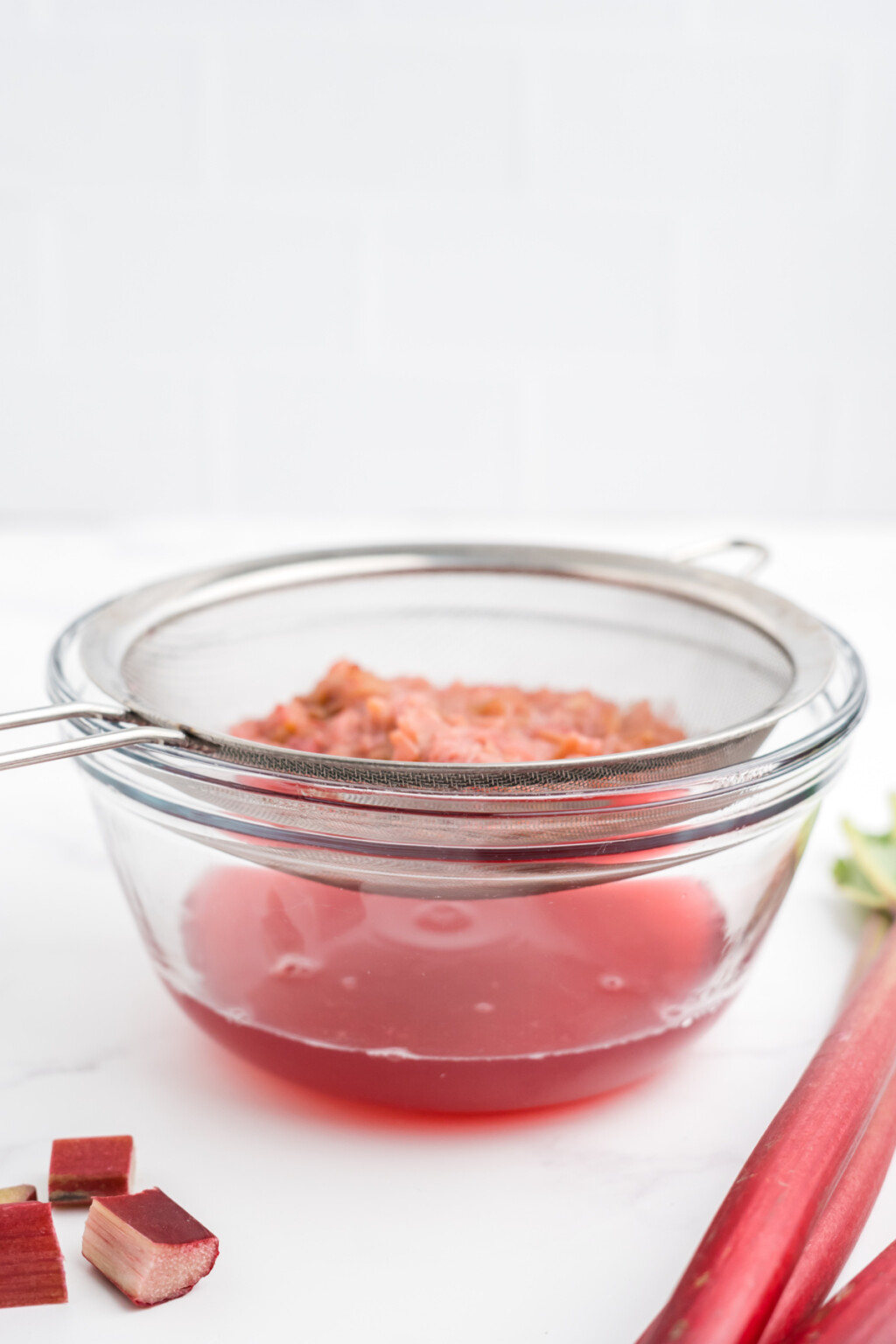 Rhubarb Simple Syrup - Kitchen Divas